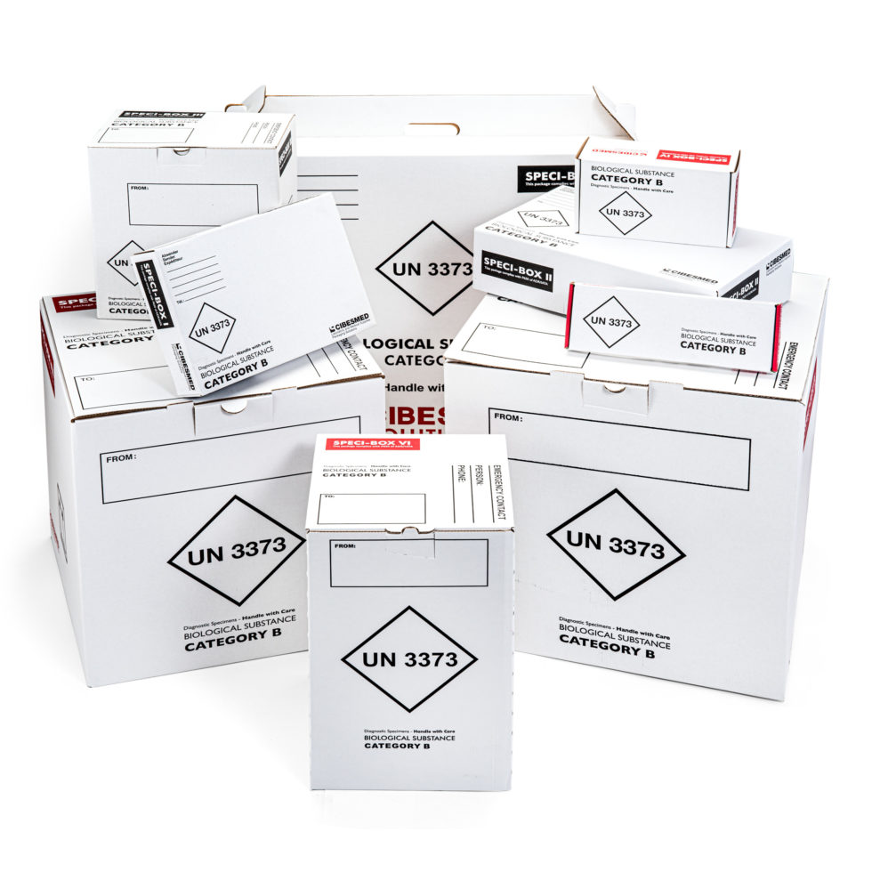 Kits d'expédition Speci-Box (UN3373 cat. B) - Cibesmed biomedical packaging